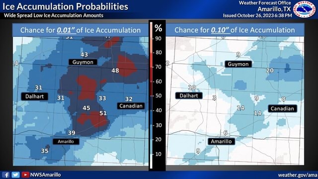 Ice Accumulation Probabilities 'Wide Spread Low Ice Accumulation ...