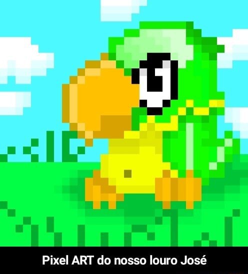 Pixel ART do nosso louro José - Pixel ART do nosso louro José - iFunny ...