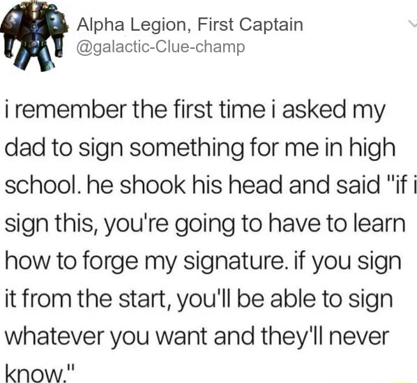 Alpha Legion, First Captain @galactic-Clue-champ i remember the first ...