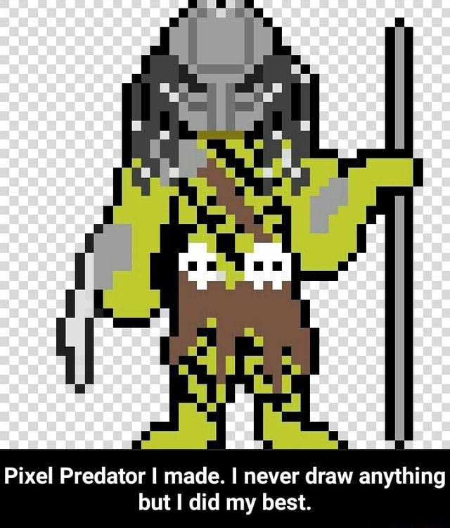 Pixel Predator I made. I never draw anything but I did my best. - Pixel ...