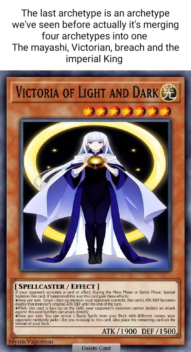The last archetype is an archetype we've seen before actually it's ...