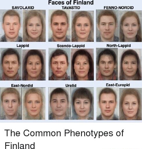 Scando-Lappid North-Lappid East-Europid The Common Phenotypes of inland ...