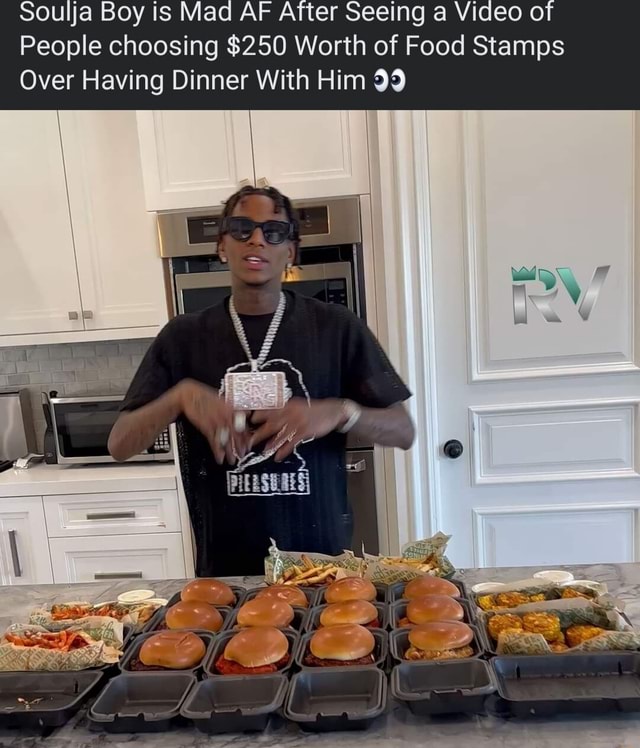 Soulja Boy is Mad AF After Seeing a Video of People choosing $250 Worth ...
