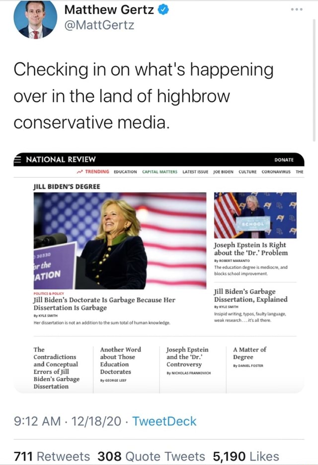 Matthew Gertz @MattGertz Checking in on what's happening over in the ...