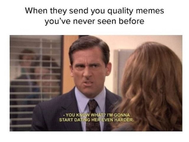 When they send you quality memes you've never seen before START DAWNG ...