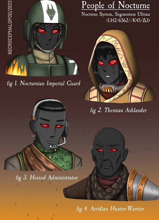 (Ad, } fig I. Nocturnian Imperial Guard People of Nocturne Nocturne System, Segmentum Ultima ...