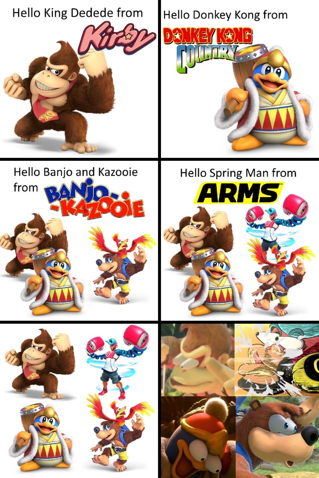 Hello King Dedede from [Hello Donkey Kong from AVA Hello Banjo and ...