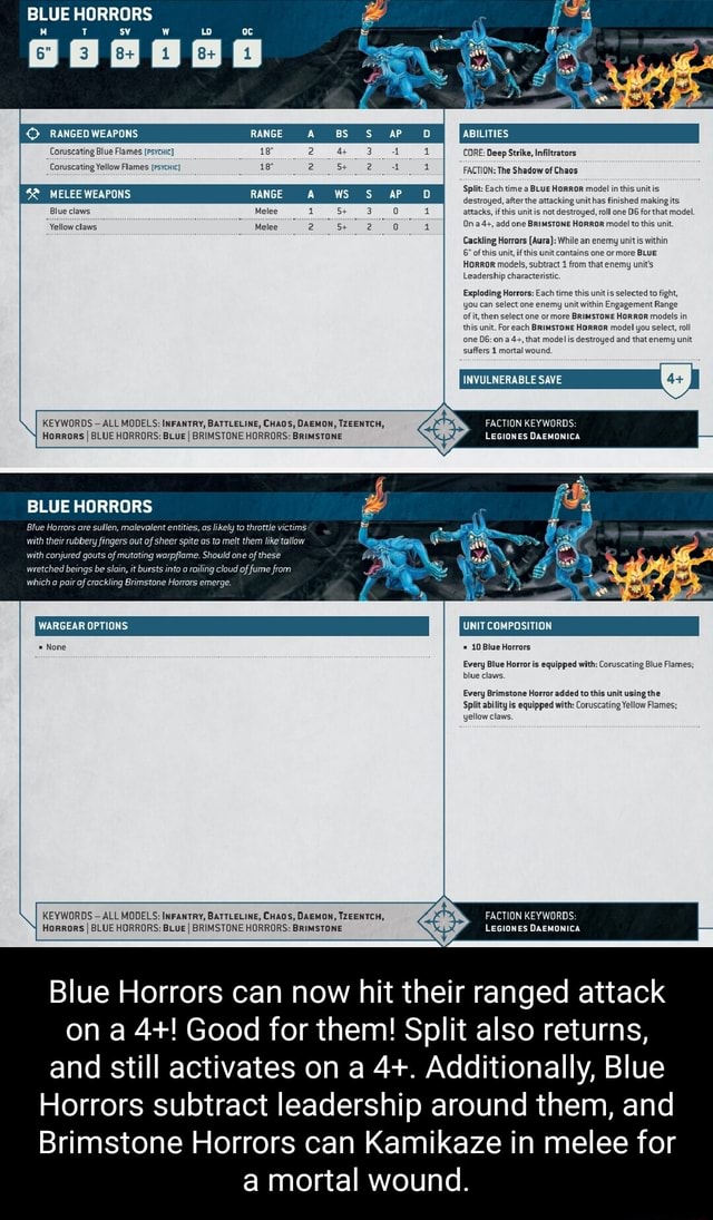 BLUE HORRORS oc RANGED WEAPONS Coruscating Blue Flames [rsycuic] CORE ...