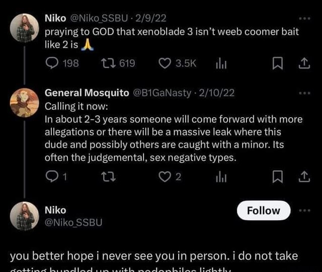 Nike @Niko SSBU - praying to GOD that xenoblade 3 isn't weeb coomer ...