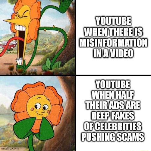 WHENITHERE {MISINEORMATION WHEN /HALE OFCELEBRITIES BUSHING SCAMS) - iFunny
