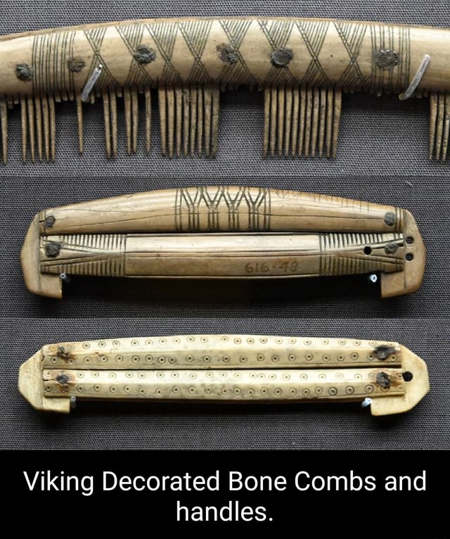 Viking Decorated Bone Combs and handles. - iFunny