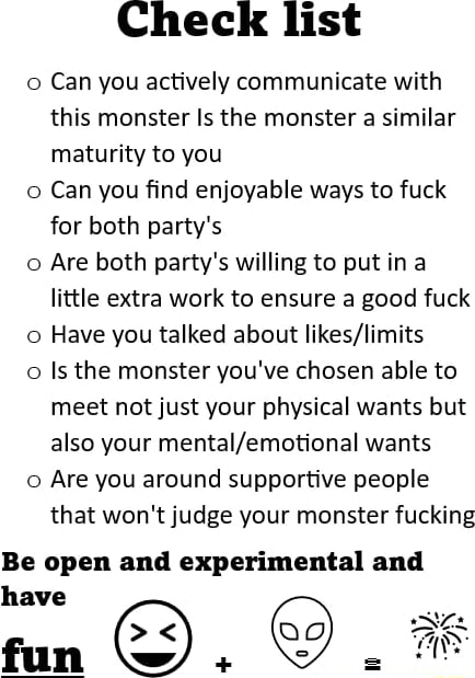 Check list o Can you actively communicate with this monster Is the ...