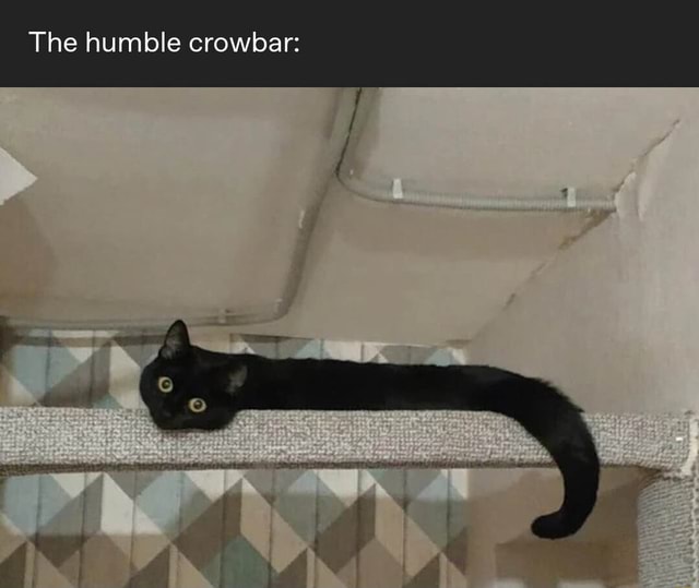 The humble crowbar: - iFunny