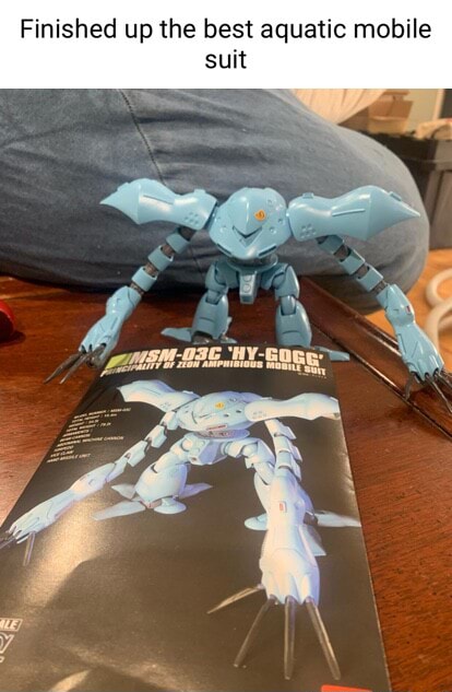 Finished up the best aquatic mobile suit - iFunny