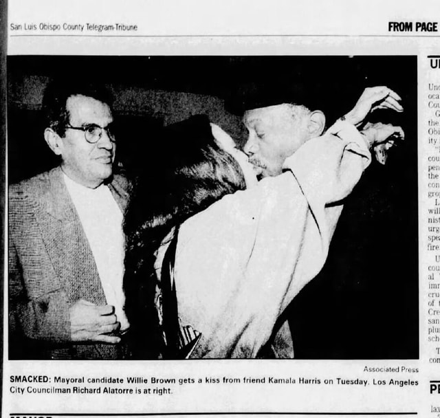 San Luis Obispo County Telegram Tribune FROM PAGE well Associated Press ...