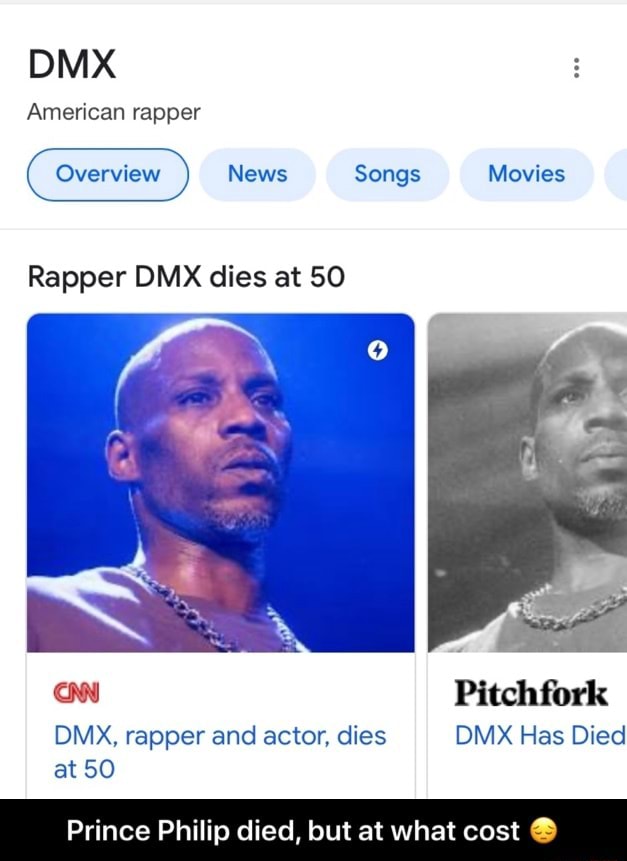 DMX American rapper Overview News Songs Movies Rapper DMx dies at SO ...