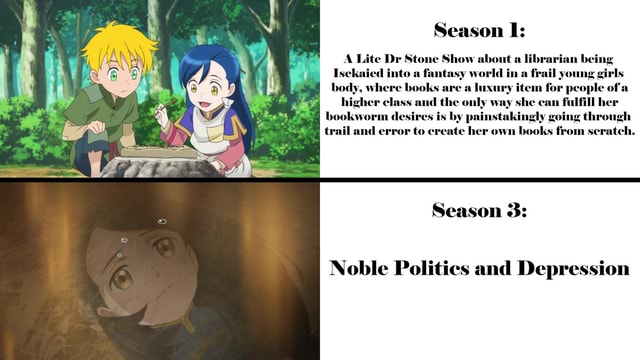 Season I: Isekaied into fantasy world in frail young girls bod), where ...