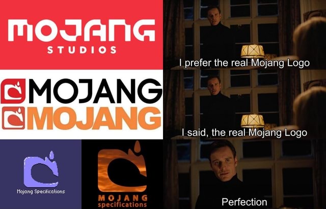 MOJANG STUDIOS (SMOJANG I prefer the real Mojang Logo said, the real ...