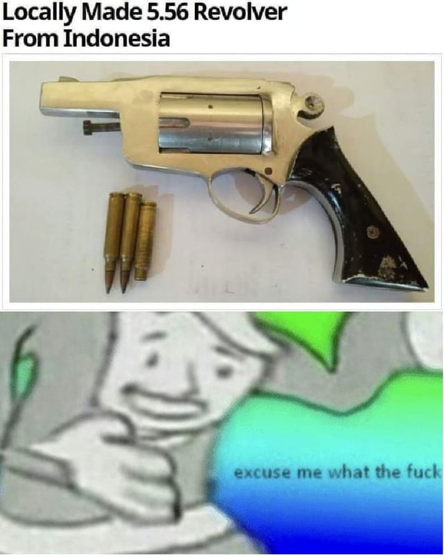 Locally Made 5.56 Revolver From Indonesia - iFunny