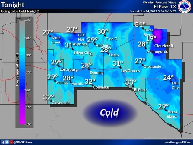 Tonight aso, TX Going to be Cold Toni Issued Nov 14, 2022 PM MST ...