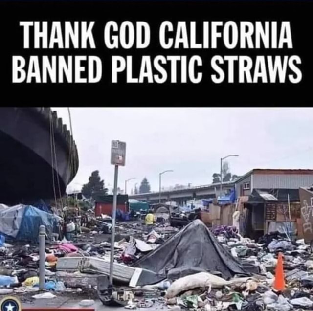 THANK GOD CALIFORNIA BANNED PLASTIC STRAWS - iFunny