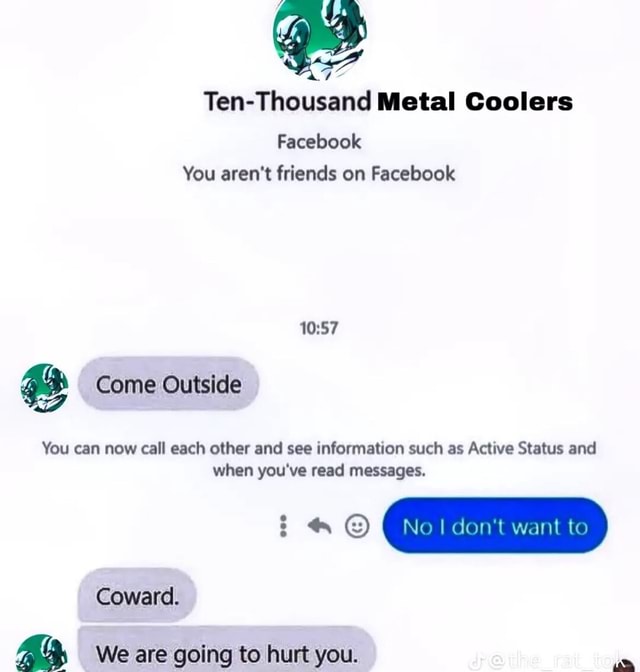 Ten-Thousand Metal Coolers Facebook You aren't friends on Facebook Come ...