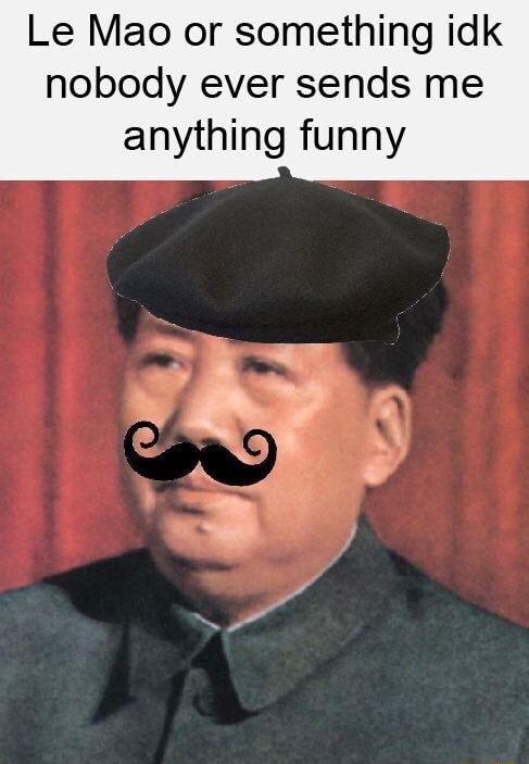 Le Mao or something idk nobody ever sends me anything funny - iFunny