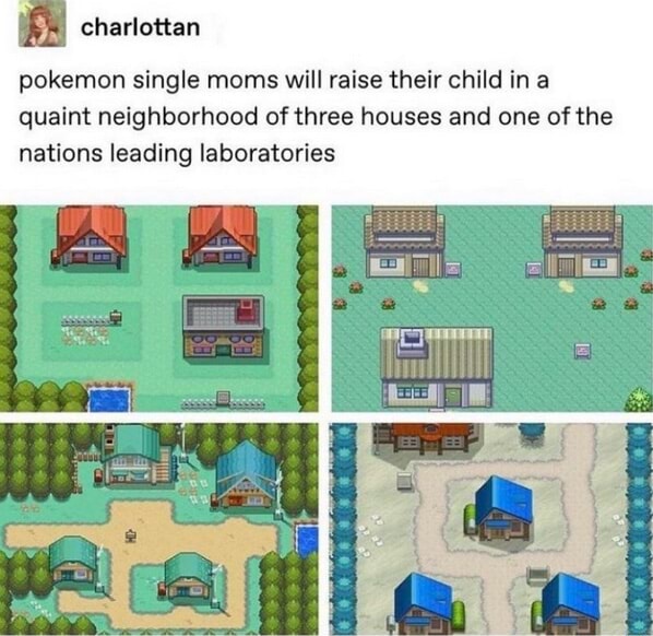 Pokemon single moms will raise their child ina quaint neighborhood of ...