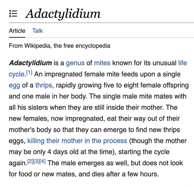 Rule - Rule = Adactylidium Article Talk From Wikipedia, the free ...