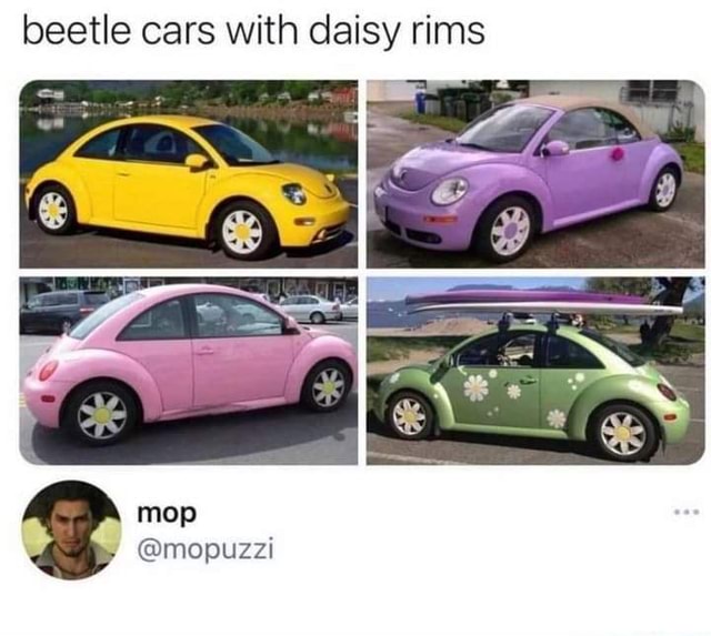 Beetle cars with daisy rims mop @mopuzzi - America’s best pics and videos