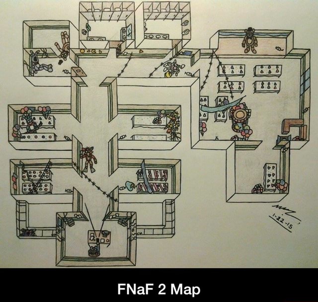 FNaF 2 Map - FNaF 2 Map - )