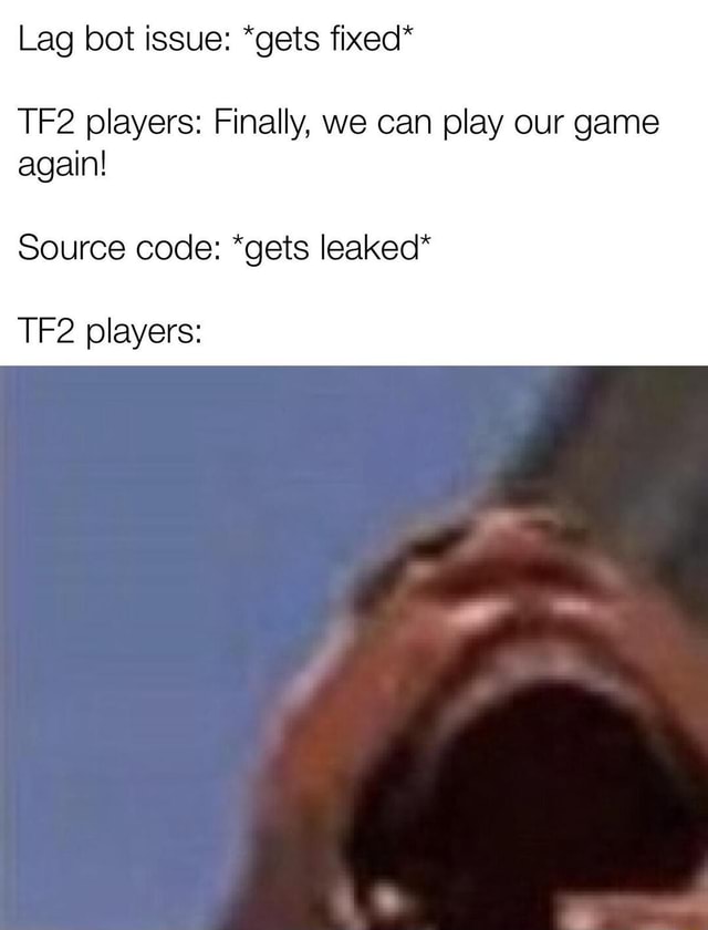 Lag bot issue: "gets fixed* TF2 players: Finally, we can play our game ...