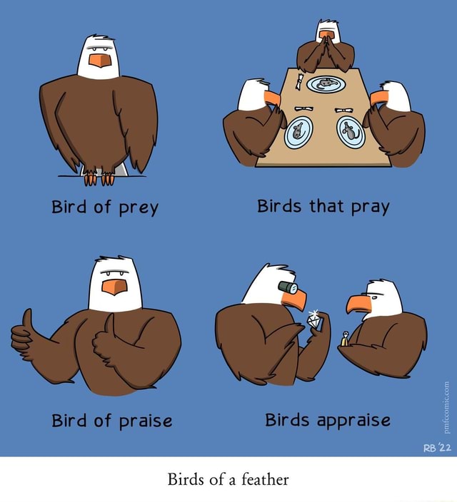 FY Bird of prey Birds that pray Ge Bird of praise Birds appraise Birds ...