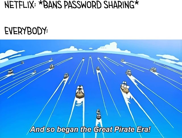NETFLIX: "BANS PASSWORD SHARING EVERYBODY: And so began the Great ...