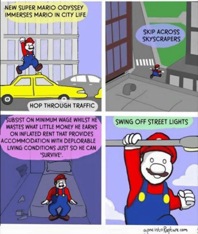 NEW SUPER MARIO ODYSSEY IMMERSES MARIO IN CITY LIFE SUBSIST ON MINIMUM ...