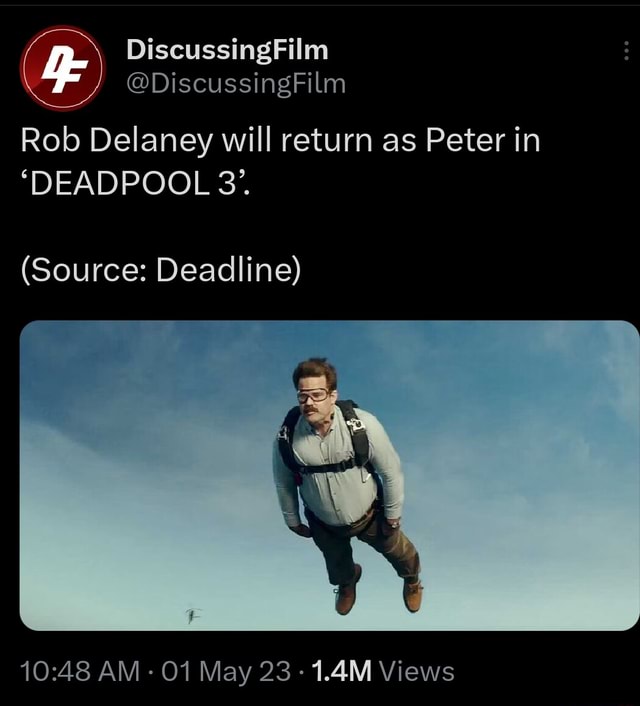 DiscussingFilm @DiscussingFilm Rob Delaney will return as Peter in ...