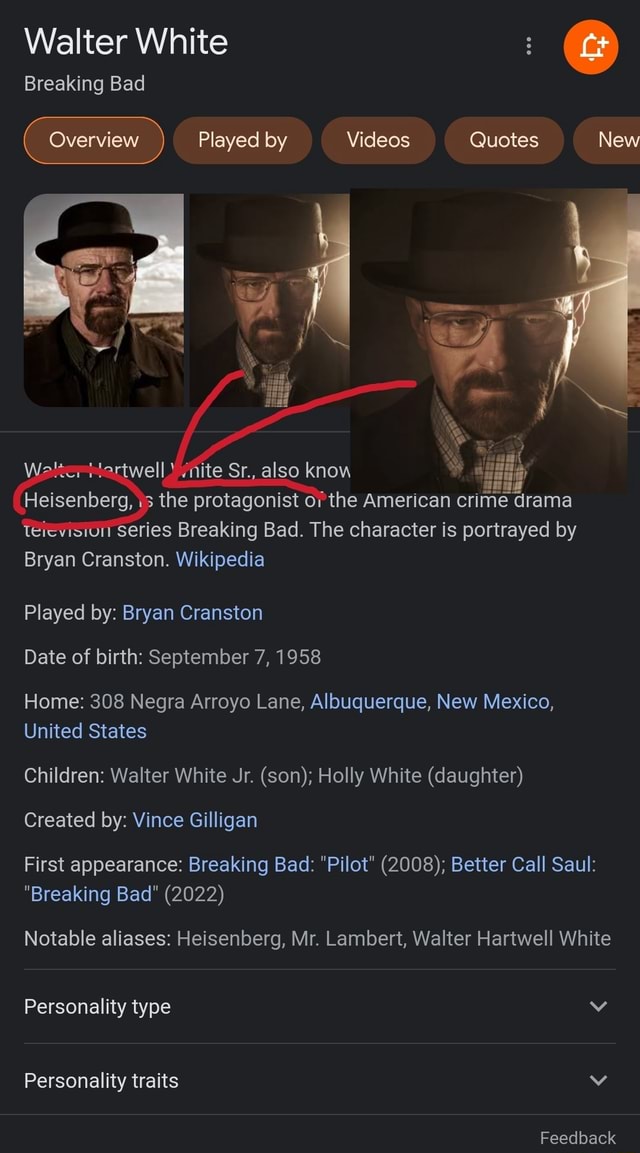 Walter White Breaking Bad Overview Played by Videos Quotes New We well ...