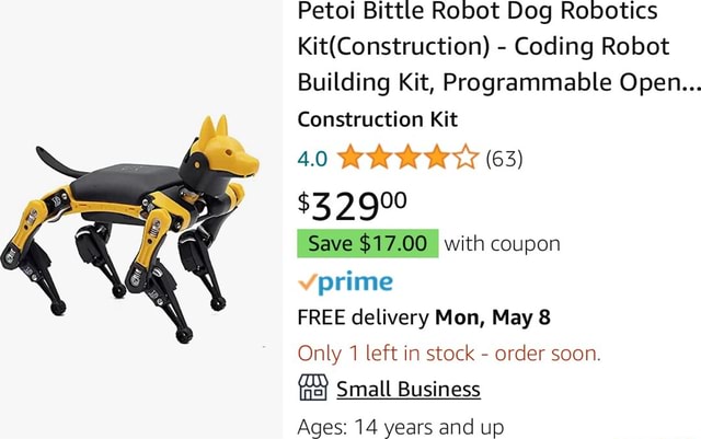 Petoi Bittle Robot Dog Robotics - Coding Robot Building Kit ...