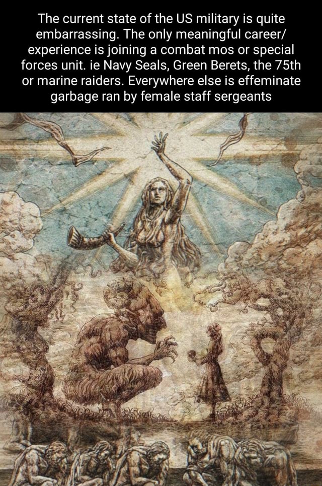 The current state of the US military is quite embarrassing. The only ...