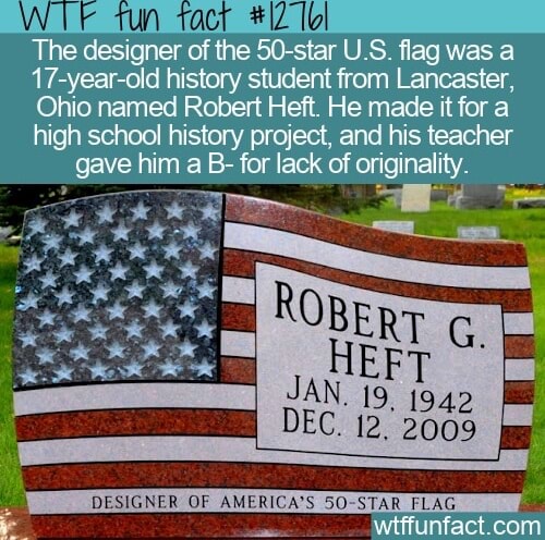 Tun act The designer of the 50-star US flag was a 17-year-old history ...