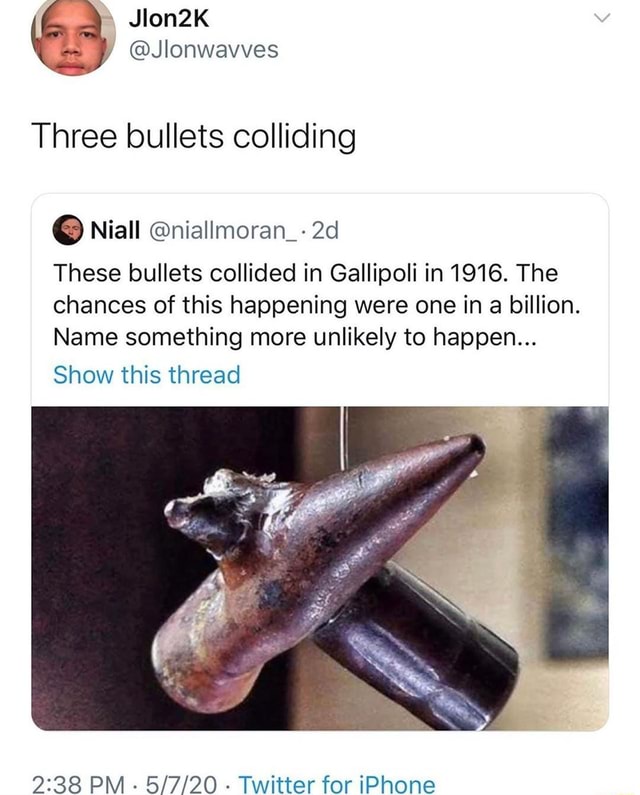 Jlon2K @Jlonwavves Three bullets colliding @ Niall @nialimoran_- These ...