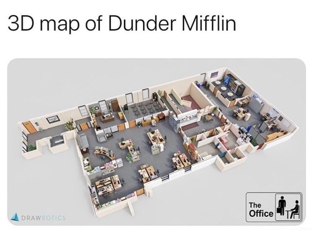 3D map of Dunder Mifflin - iFunny