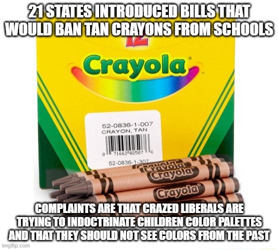 21 STATES INTRODUCED BILLS THAT, WOULD BAN TAN CRAYONS FROM SCHOOLS ...