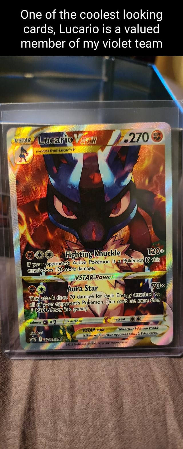 One of the coolest looking cards, Lucario is a valued member of my ...