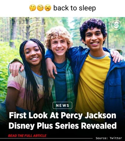 Back to sleep First Look At Percy Jackson Disney Plus Series Revealed ...