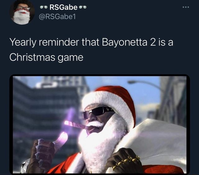 Yearly reminder that Bayonetta 2 is a Christmas game - iFunny