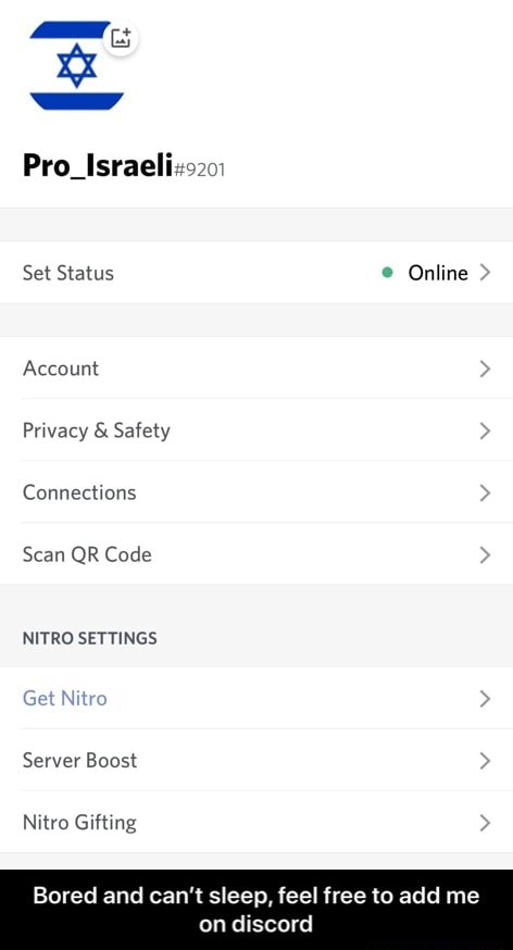 XX Pro Israeli Account Privacy Safety Connections Scan QR Code NITRO ...