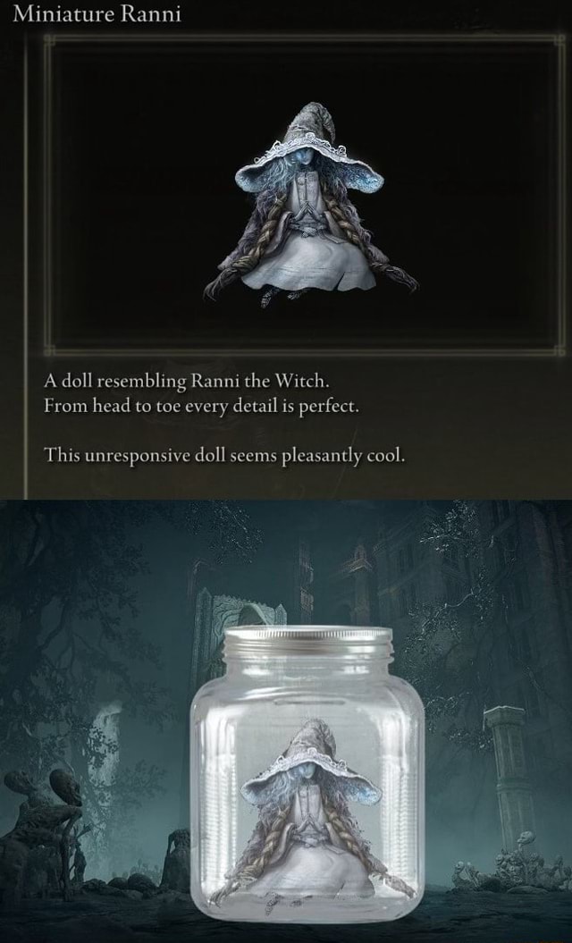 Miniature Ranni A doll resembling Ranni the Witch. From head to toe ...