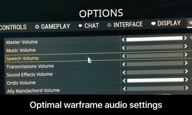 Optimal warframe audio settings - iFunny