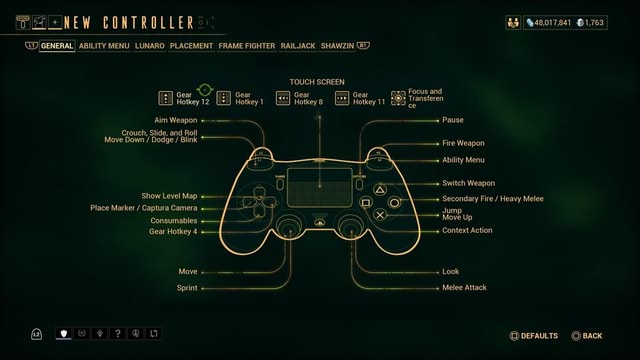Warframe pc ps4 controller store